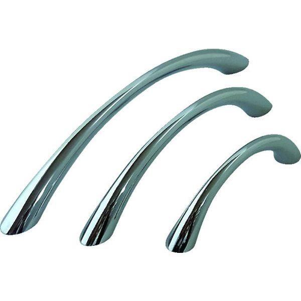 ・デザインに優れた握りやすいハンドルです。・産業機械、キャビネット用。・全長(mm)：150・全高(mm)：28・径(mm)：5.5・ねじ寸法：M4×0.7・ねじ深さ(mm)：5・取付ピッチ(mm)：128・B1(mm)：11.5・亜鉛ダイ...