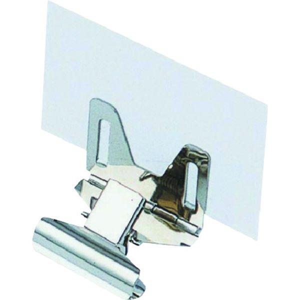 ・リクライニング可動式のカード立てです。・店舗用品としてPOP立て、プライスカード立て等機能性抜群です。・手軽にカードを差し込むだけで簡単にご使用になれます。・店舗&amp;オフィス用。・色：シルバー・幅(mm)：60・奥行(mm)：17・...