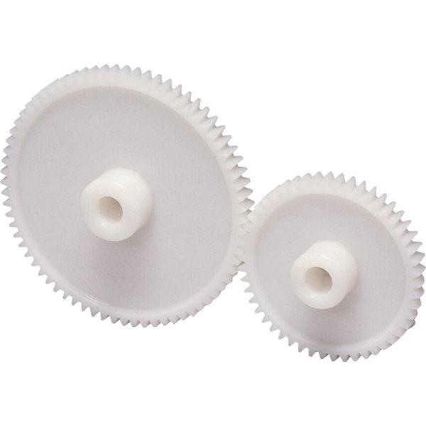 ・量産によりコストメリットがあり、軽負荷のOA機器などに利用できます。・動力伝達用歯車。・モジュール：0.5・歯数：30・形状：S9・基準円直径(mm)：φ24・歯幅(mm)：4・穴径(mm)：φ6・歯先円直径：25.6・全長(mm)：9・...