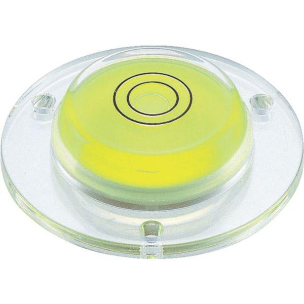 ・水平面全方向が測定できます。・機械・器具などにビスで取り付けて使用できます。・小さくて携帯に便利です。・水平測定に。・高さ(mm)：11・マグネット：なし・色：透明・気泡管色：グリーン・精度：±2.50mm/m=±0.1432°以内・感度...