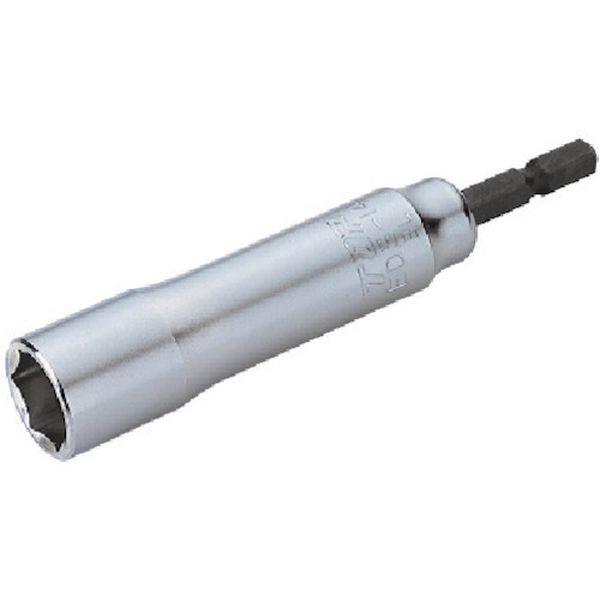 ・耐摩耗、耐衝撃性にすぐれた六角シャンク圧入式のため、耐久性は抜群です。・ディープソケットは解体作業時、ネジからはずれたナットがソケットから落下せず、紛失の心配も少ないため、作業能率がアップします。また、ダブルナットにも使用できます。・建築...