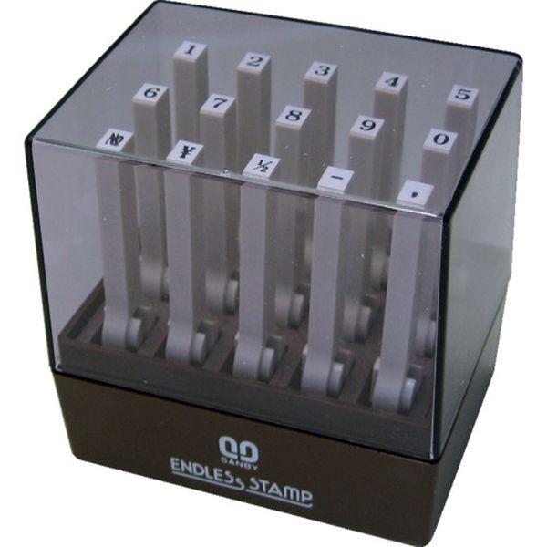 ・ケース付きできちんと整理できます。・3本連結の押型です。・印面：数字セット・タイプ：明朝体・印面寸法(mm)：6.0×4.5・印面寸法(mm)幅：4.5・印面寸法(mm)高さ：6.0・明朝体・文字サイズは多少変わります。・生産国 日本・J...
