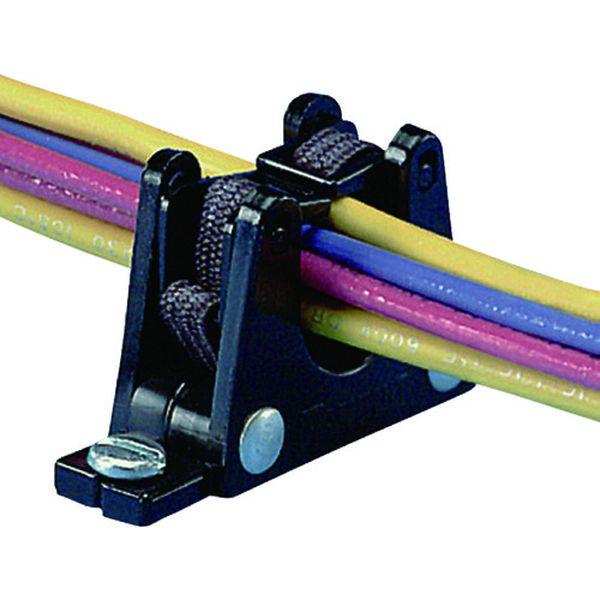 ・ワイヤーを差し込む時に束線が常に丸く保持されます。・完成後に簡単に取り外すことができます。・ハーネス組立におけるケーブルの保持。・色：黒・縦(mm)：14.2・横(mm)：49.8・高さ(mm)：25.4・使用ねじ寸法：M2.5・最大結束...