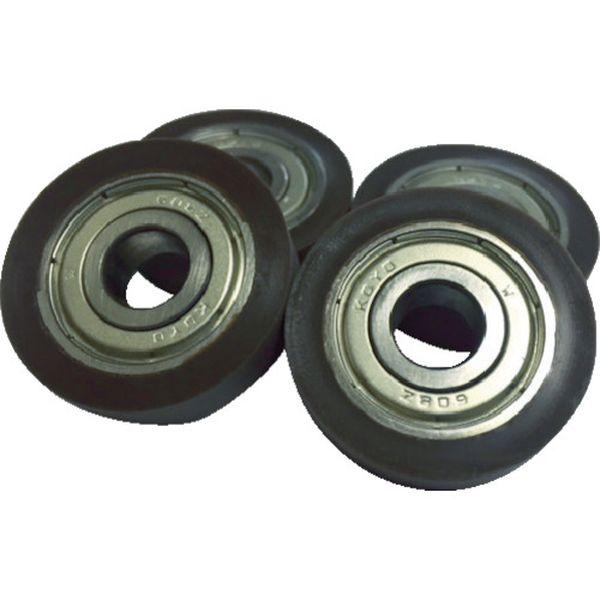 ・低硬度ポリウレタンを使用し、グリップ力を高めています。・荷重(負荷)に対して変形が少ないため、走行抵抗を小さくできます。・金属ローラに比べ、耐摩耗・低騒音です。・紙幣両替機、自動改札機など。・ベアリング：634ZZ・内径(mm)：4・外径...