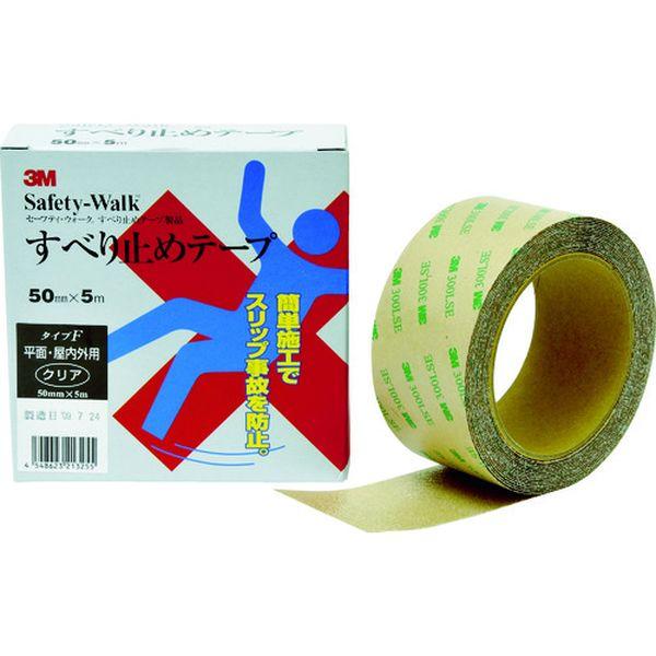 ・床のイメージを損なわないクリアタイプ平面用の滑り止めテープです。・建物の意匠性を重視されるお客様に特におすすめです。・耐水性に優れた粘着剤なので、浴室の床(タイル)にも適しています。・屋内・屋外兼用。・色：透明・幅(mm)：50・長さ(m...