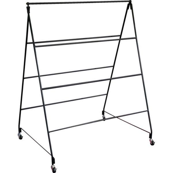 ・7本のパイプで、小さなスペースでもたっぷり吊り下げが可能です。・折り畳みが可能で、運搬や収納時にスペースを取りません。・キャスター付きで移動が楽に行えます。・商品の陳列に使用でき、展示会や店頭陳列で活躍します。・省スペースでたくさん吊るせ...