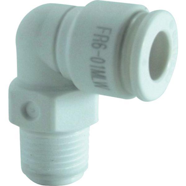 ・適合チューブ外径D(mm)：6・接続口径：R1/8・六角対辺(mm)：12・使用圧力：1MPa(空気)、0.3MPa(水)・使用流体：空気、水・流体温度(℃)：-5〜60℃(空気)、5〜40℃(水)・本体:難燃性ポリブチレンテレフタレート...