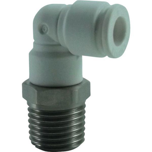 ・適合チューブ外径D(mm)：6・接続口径：R1/4・六角対辺(mm)：14・使用圧力：1MPa(空気)、0.3MPa(水)・使用流体：空気、水・流体温度(℃)：-5〜60℃(空気)、5〜40℃(水)・本体:ステンレス(SUS303)+難燃...