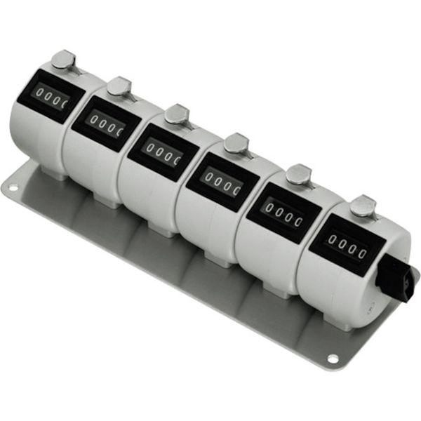 ・ボディは丈夫で軽量なABS樹脂製です。・100万カウント試験をクリアしております。・工場の製品検品や各研究所の薬品管理、製品在庫の管理に。・計数範囲：0〜9999・縦(mm)：57・横(mm)：194・厚さ(mm)：70・桁数：4桁6連・...