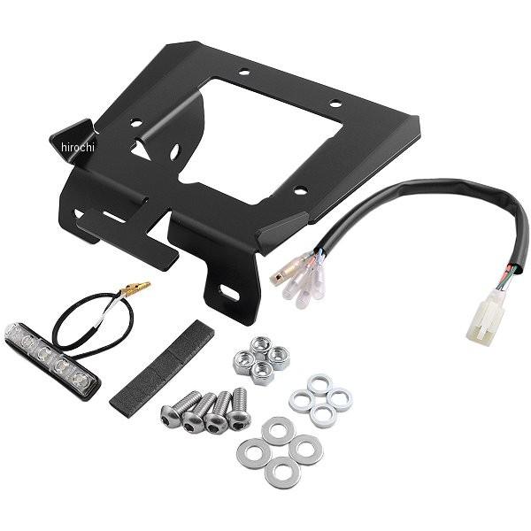 ハリケーン フェンダーレスキット16年 ホンダ グロムMSX125SFカラー：黒素材：アルミ製(ベースプレート)ボルトオン別途リフレクターが必要サイドまでカバーした形状ナンバー角度は現行基準に合わせた45度に設定しています。新基準適応のH3...