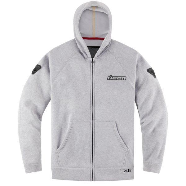 アイコン ICON 春夏モデル フーディー HOODY UPARMORカラー:ホワイト・ICONリラックスフィット・10オンス コットン/ポリエステルフリース素材・内側300Dポリエステル補強・D3Oプロテクター装備(背中)EN 1621-...