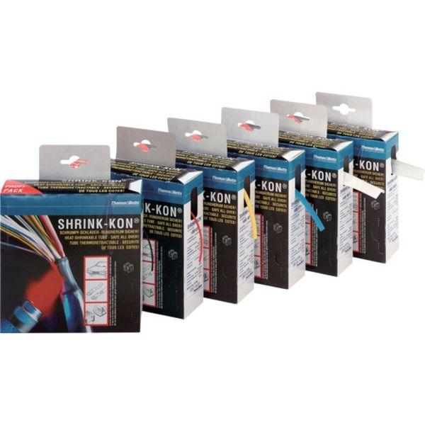 ・軽量でコンパクトな170×170mmボックスに入った一般用途の薄肉熱収縮チューブです。・屋内の一般的なあらゆるアプリケーションに。・色：透明・収縮後肉厚(mm)：0.6・収縮前内径(mm)：19.0・収縮後内径(mm)：9.5・収縮温度(...