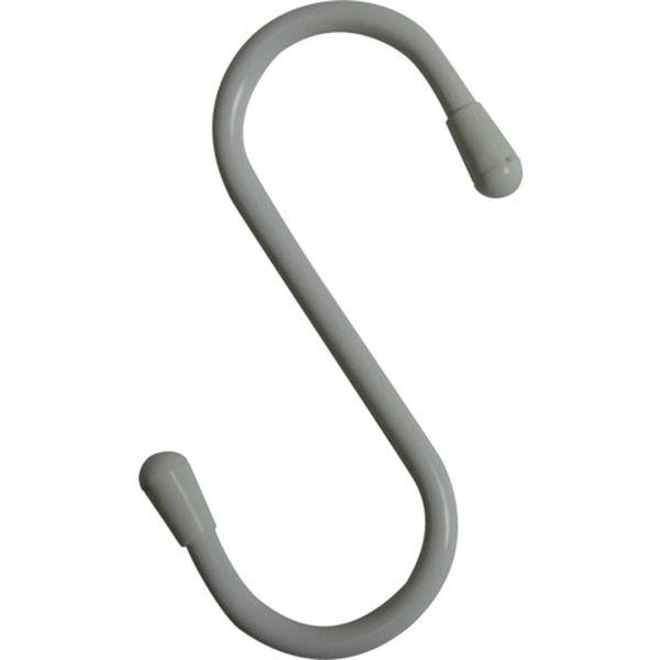 ・被覆線ですのでサビ難く、相手側にキズをつけません。・ベーシックなパーツで安価です。・物の吊り下げ、引っ掛けとして。・使用荷重(kN)：0.12・D(mm)：5・L(mm)：100・S(mm)：30・フック部分：鉄(塩ビ皮膜)・エンドキャッ...