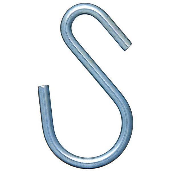 ・ベーシックな形状で安価なスチール製のS字フックです。・物の吊り下げ、引っ掛けとして。・A(mm)：36.5・B(mm)：17.0・C(mm)：7.0・参考使用荷重(kg)：3.0・破断荷重(kg)：29.4・線径：3.0・ユニクロ鉄Sフッ...