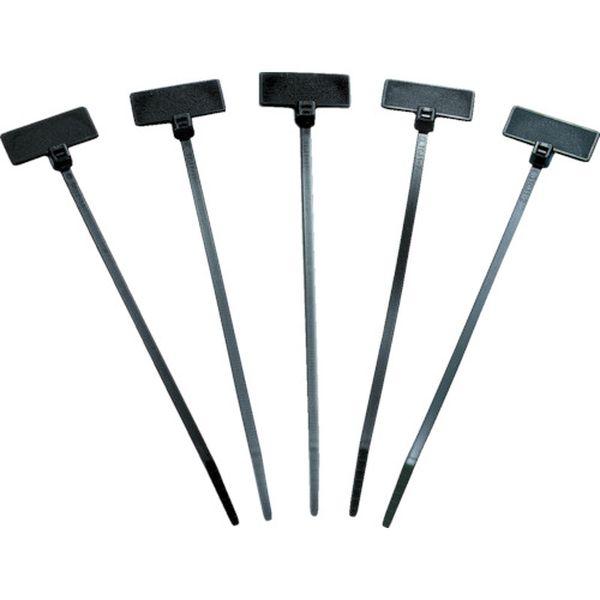 ・MSタイのスタンダードタイをベースに、表示用タグをヘッド部に設けた一体成形のタイです。・電線などの分類、表示、識別に便利です。・電気工事、通信工事などに。・色：黒・幅(mm)：2.5・長さ(mm)：110・最大結束径(mm)：22・厚さ(...