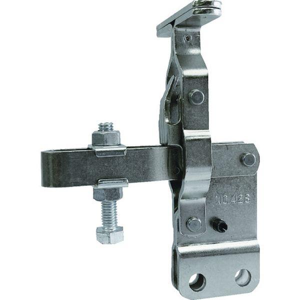 ・高さを抑えるためにT型ハンドルになっています。・全長(mm):136・付属ボルト径:M8×50・製品刻印:No.42S・摘要:△・取付ピッチ(mm):24・締圧力(ｋN):1.5・スチール(SS400)・生産国 日本・JANコード 456...