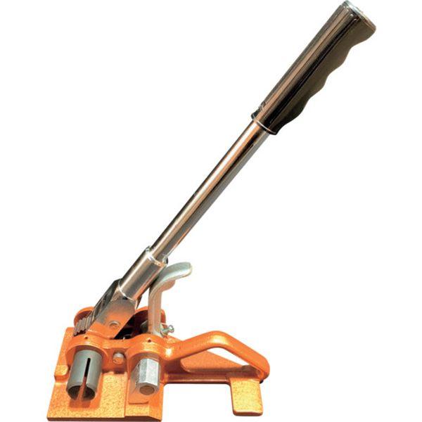 ・帯鉄用の引締機です。・強力な引締力を持ち、重梱包用に適しています。・帯鉄は長尺のまま使用する事も出来ます。・鉄板、コイル、線材等の梱包の引締めに。・適合バンド幅(mm)：19〜32・適合バンド：帯鉄・バンド厚さ(mm)：0.6〜1.2・全...