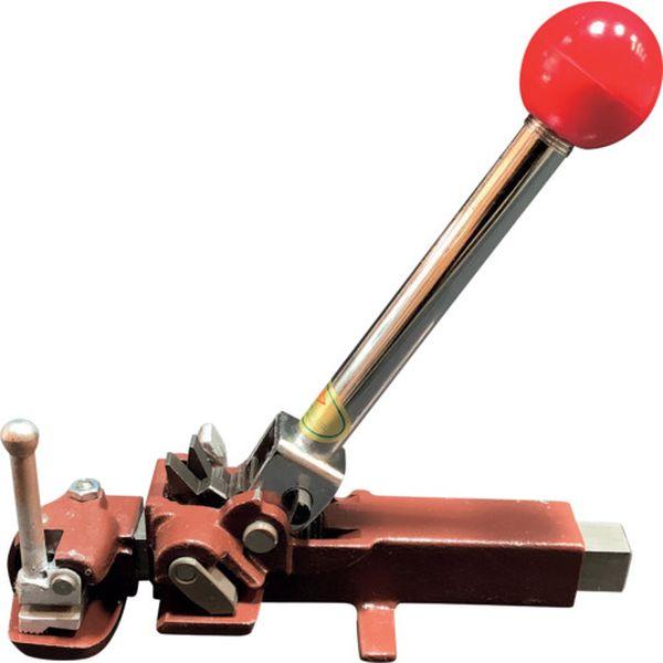 ・帯鉄用の引締機です。・耐久性に優れ、手軽に取扱いも簡単です。・帯鉄は長尺のまま使用する事も出来ます。・角物、丸物、異形小型の梱包引締めに。・適合バンド幅(mm)：10〜19・適合バンド：帯鉄・バンド厚さ(mm)：0.3〜0.6・全長(mm...