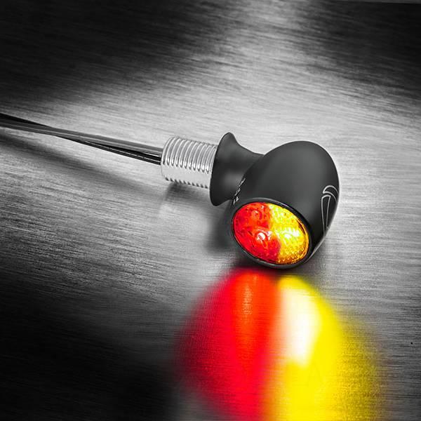 ケラーマン Kellermann Bullet Atto DF/バレット アトー DF本体カラー:マットブラックレンズカラー:クリアー灯火色:アンバー尾灯灯火色:レッド制動灯灯火色:レッド取付部:M5 x 0.5 x 6.51個売りウインカ...