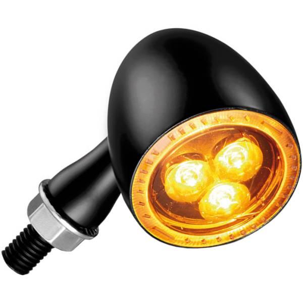 ケラーマン Kellermann Bullet 1000 Dark/バレット1000 ダーク本体カラー:マットブラックレンズカラー:スモーク灯火色:アンバーサイズ:M8 x 201個売りウインカー用電圧 12v仕様車用※12V ハロゲン仕様...