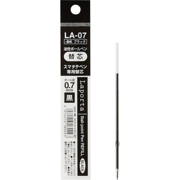 ・スマタテペン専用の替え芯です。・在宅ワークやリモート会議に。・芯径(mm)：0.7・インク色：黒・筆記線幅(mm)：0.7・替芯：LA-07・キャップ式/ノック式：回転繰り出し式・軸径(mm)：11・全長(mm)：154・油性　黒インク　...