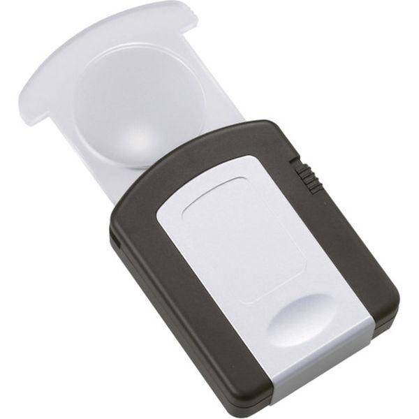 ・2.5倍(33mm)3.5倍(25mm)5倍(25mm)スライド式携帯タイプルーペ。LEDライト付。・倍率(倍)：2.5/3.5/5・本体寸法(mm)：65×49×17・倍率(レンズサイズ)：2.5倍(33mm)、3.5倍(25mm)、5...