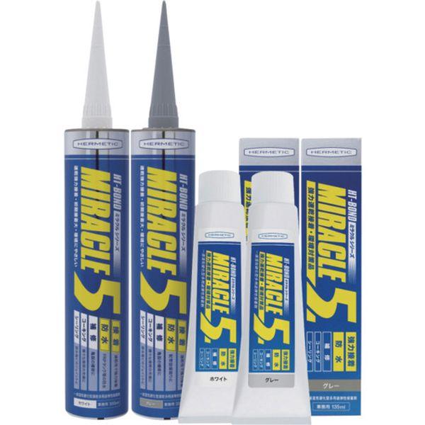 ・様々な部材を超速乾で接着が可能な弾性防水接着剤です。・様々な材質に使用ができる防水接着用で、特に速乾接着や急ぎの補修に。・色：ホワイト・容量(ml)：333・粘度(mPa・s)：400±100・使用温度範囲(℃)：-60〜85・一液型速乾...