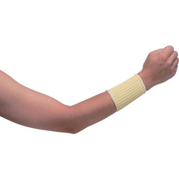 ・耐切創手袋と併用で、手先から手首・腕までしっかりガードできます。・機械組立。・金属加工。・自動車関連。・色：イエロー・耐切創レベル：ISO13997切創抵抗値12.42N・幅(cm)：7.5・長さ(cm)：10・厚さ(mm)：2・ケブラー...