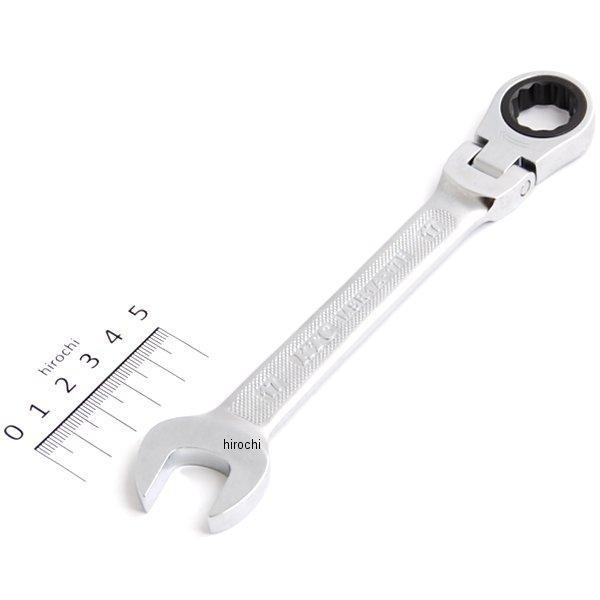 KTC?セミショートラチェットコンビネーションレンチ 17mm (首振りタイプ)狭い場所での作業性を考えた、スタンダードとショートの中間サイズ。ラチェット部は、本締めが可能です。送り角度5°(8mmを除く)で狭い場所でのスムーズな連続作業が...