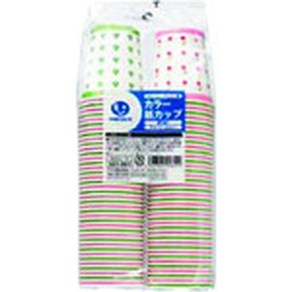 ・チェリー柄とクローバー柄のかわいいアソートカップです。・容量(ml)：205・寸法(mm)：口径72.6×高79.3・1パック入数(個)：80・寸法：口径72.6×高79.3mm・1パック入数：80個・2色アソート・バージンパルプ(内面ポ...