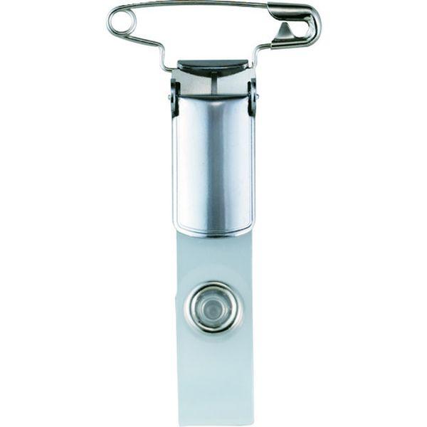 ・どんな服装にも合う金属クリップと安全ピンの両用タイプです。・タイプ：金属・縦(mm)：60・横(mm)：32・厚さ(mm)：8・1袋：10個入・本体：W32XD8H60mm・金属クリップ両用・クリップ：金属・生産国 日本・JANコード 4...