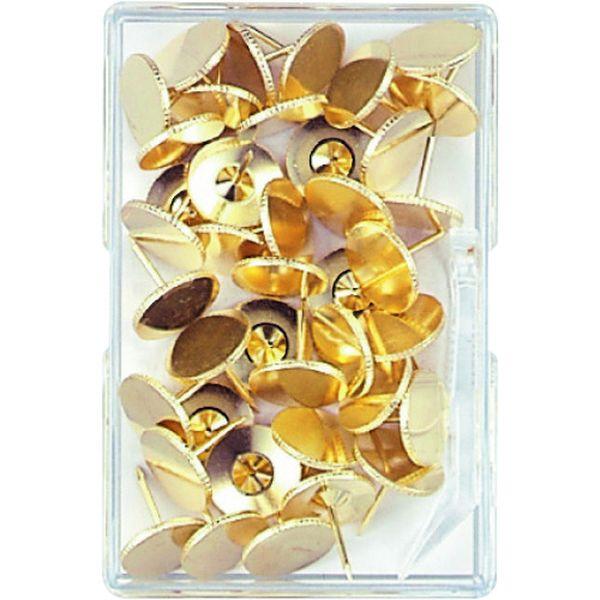 ・全長11ミリの針が長い画鋲です。・掲示物などに、ご使用頂けます。・外径(mm)：11・長さ(mm)：11・色：ゴールド・直径(mm)：11・圧延鋼板、鉄線・生産国 日本・JANコード 4902787000760・質量 0.600g・コード...