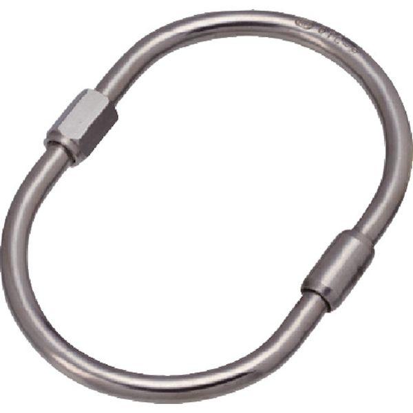 ・連結部分を90°回転させることにより、間口が広く、太いものも容易にセットできます。・チェーン・ワイヤー・ロープ等の連結金具として、また端末の金具のジョイントに。・使用荷重(kN)：0.59・D(mm)：6・L(mm)：85・B2(mm)：...