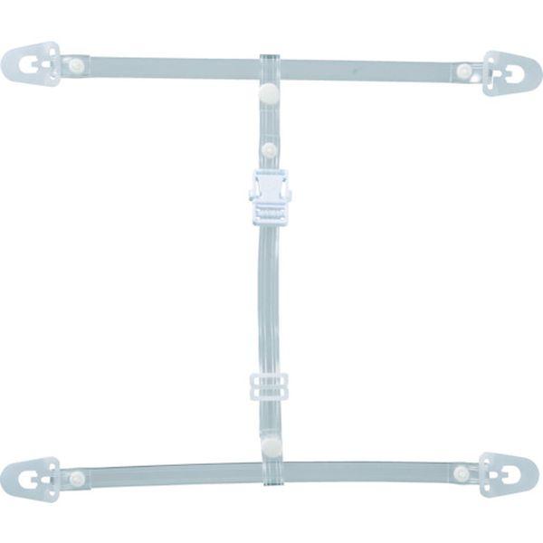 ・定期的に交換することによって衛生的に保てます。・日焼け跡が残らない透明あごひもです。・品名：ヘルメットあご紐(透明タイプ)・適合機種：159-EPZS-EPA-S・色：透明・サイズ(mm)：170×120・塩化ビニール・生産国 日本・JA...