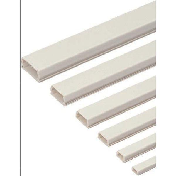 ・釘固定できない箇所に最適です。・粘着テープがモールの底面に予め貼り付けてあり、テープ貼り作業が不要です。・蓋の装着が容易にできます。・壁などへ配線した際の配線保護に。・色：ミルキーホワイト・幅(mm)：12.5・高さ(mm)：6.5・長さ...