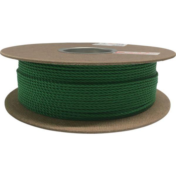 ・軽量で水に強く、強力でショックにも強いロープです。・ネット、農園芸、インテリアなど。・色：緑・線径(mm)：3・長さ(m)：200・包装形態：ドラム巻・ポリエチレン(PE)・生産国 日本・JANコード 4903599062809・質量 1...