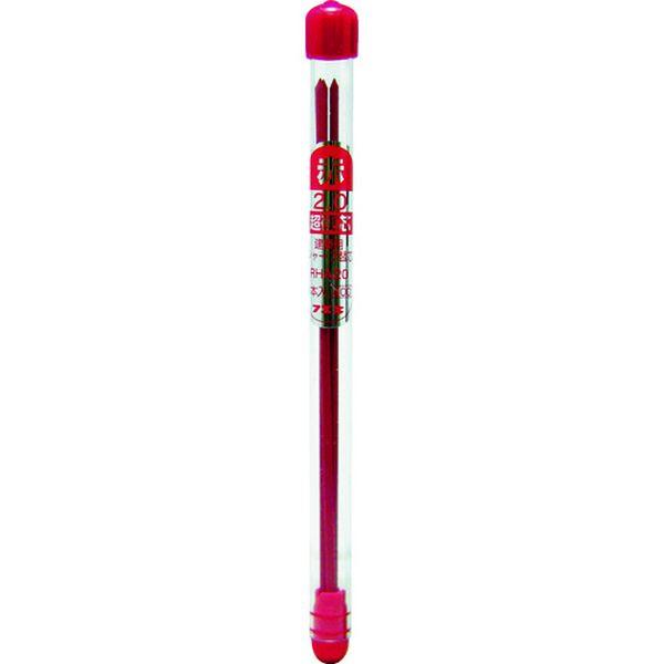 ・建築用シャープペンシル2.0mm専用の替芯です。・折れにくく、水濡れ、高温にも強い2mm超硬芯を使用しています。・木材・コンクリートなどへの筆記も可能です。・工業用素材・部品へのマーキング用に。・色：赤・奥行(mm)：11・高さ(mm)：...