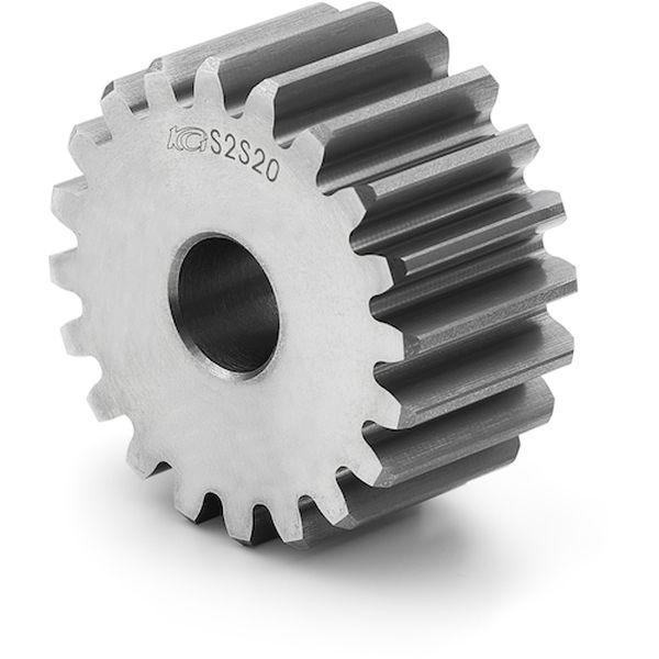 ・追加工がしやすい平歯車です。・品番末尾Hは、歯部高周波焼入済です。・一般産業機械、医療機器、食品機械に使用。・モジュール：2・歯数：48・形状：A1・基準円直径(mm)：φ96・歯幅(mm)：20・穴径(mm)：φ18・歯先円直径：φ10...