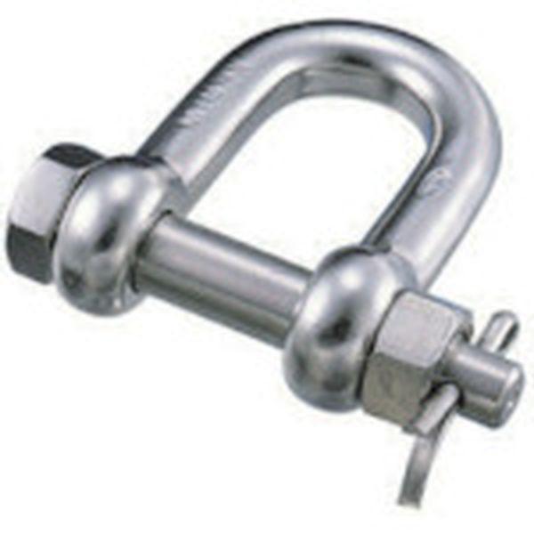 ・ワリピンが付いているので、ナットが外れにくくなっています。・チェーン・ワイヤ・ロープ等の連結や、端末金具のジョイントに。・特に、振動が多いなどで通常のシャックルではピンが緩む可能性のある場所に。・ねじ径：M14・B(mm)：26・D(mm...