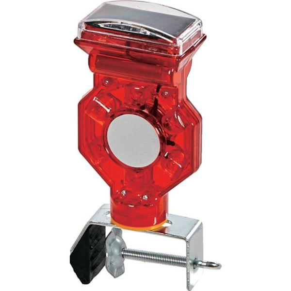 ・単管やガードレールなど直接取付可能なので場所を選ばず便利です。・ソーラー充電式のため、電池や電源の必要がありません。・昼夜自動センサー付なのでオンオフの必要がありません。・国道を中心とした幹線道路での工事現場。・品名：工事灯・色：赤色・幅...