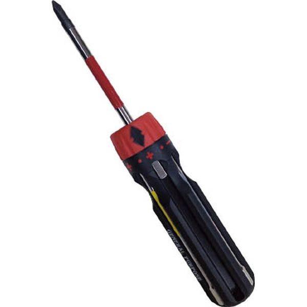 ・ハンドルに6種類のカラービットを内蔵しています。・6色カラー展開で先端サイズの見分けが簡単です。・ビットを無くす心配がありません。・軸長(mm):78・全長(mm):197・セット内容:[[(+)]]1、[[(+)]]2、[[(-)]]5...