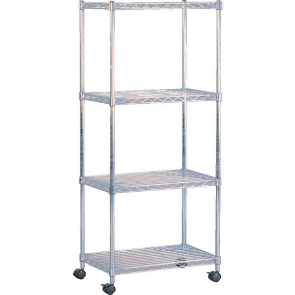 ・クロームメッキ仕上げのラックです。・クギやネジを使わずに簡単に組み立てることができます。・棚の高さは自由に変えることができます。・移動に便利なキャスター付です。・アイリスのメタルラックセット品や別売パーツと組み合わせて、オリジナルのシステ...