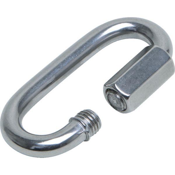 ・耐食性が高いステンレス鋼製のリングキャッチです。・チェーンやワイヤーロープの連結金具・D(mm)：8・L(mm)：59・S(mm)：10.5・B(mm)：7.5・許容荷重(kg)：439・許容荷重(N)：4310・SUS316・ステンレス...