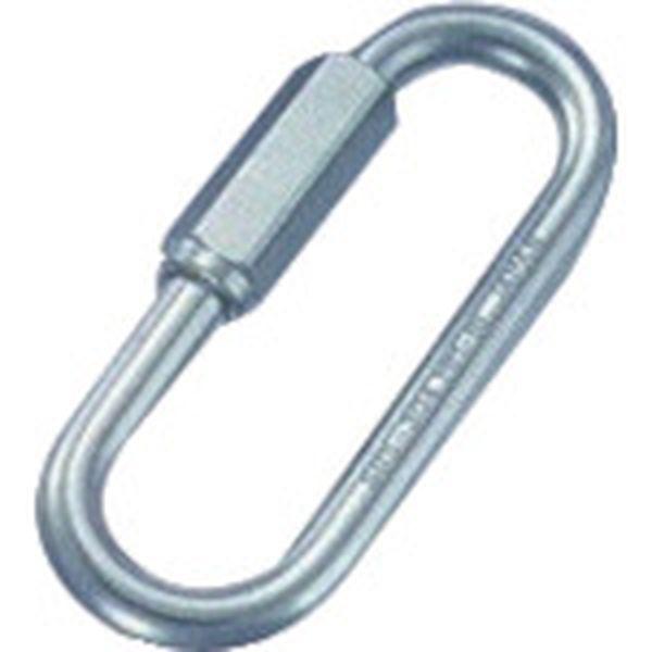 ・ナットを回すだけで簡単に開閉できます。・口の開きが通常のリングキャッチより広く、接続作業がしやすいタイプです。・太物との接続ができます。・チェーン・ワイヤ・ロープなどの連結や、端末の金具のジョイントに使用。・使用荷重(kN)：1.47・D...