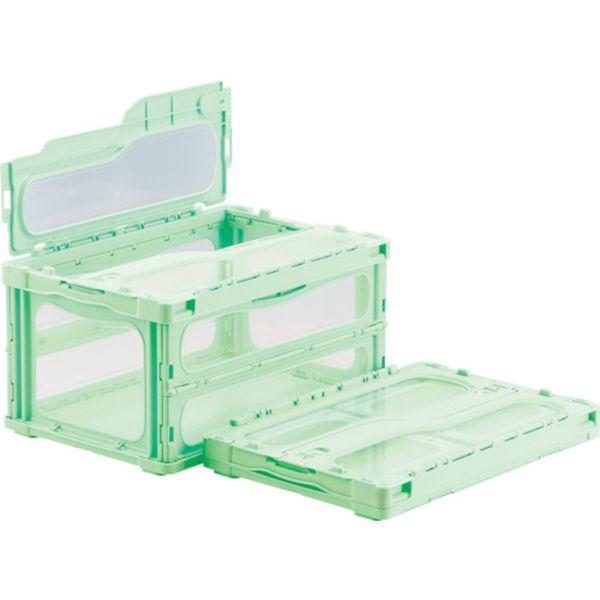 ・スライドロック付で、安心して輸送できます。・マドコンよりも最大20％軽く、折りたたんだ際に30％薄くなっています。・明るいカラーと透明度の高い窓部で、底面以外のどこからでも中身を確認できます。・各辺は透明窓とその周りのフレームの二重構造と...