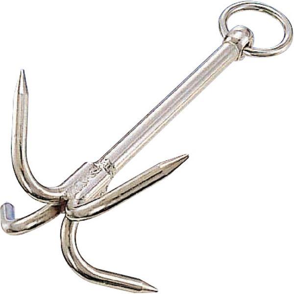 ・ステンレス製で錆びにくく、耐久性に優れます。・船舶・ヨット使用時において、ロープ等に取り付けたスマルを海中(水中)に放り込み簡易の係留に使用したり、水中の物を拾うために使用出来ます。・A(mm)：40・B(mm)：12.5・L(mm)：2...