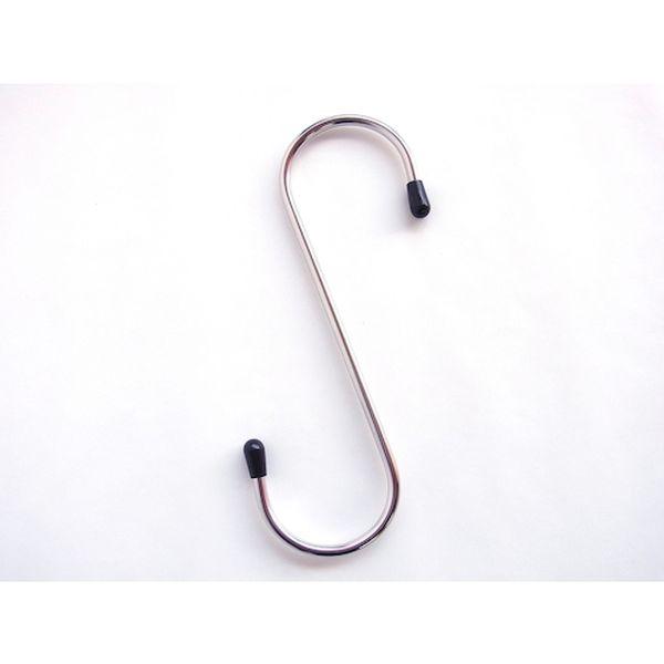 ・国産の材料を使用した、ベーシックなS字フックです。・水回りに最適なステンレス製です。・物の吊り下げ、引っ掛けとして。・使用荷重(kN)：0.09・D(mm)：4・L(mm)：150・S(mm)：38・W1(mm)：38・W2(mm)：38...