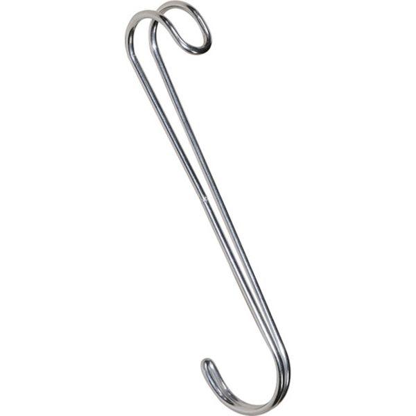 ・幅広と細い先端の2種類のフックの形状なので使い分けができます。・物の吊り下げ、引っ掛けとして・使用荷重(kN)：0.049・縦(mm)：150・耐荷重(kg)：5・D(mm)：33・L(mm)：120・A(mm)：150・B(mm)：28...