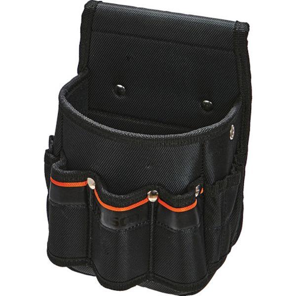・汚れが目立ちにくいブラックを基調としたデザインです。・合皮を使用しており、高級感を兼ね備えた腰袋です。・開きやすく形状がくずれやすい部分を補強しています。・3段のため収納力が大きく、一度に多くの工具を持ち運ぶことができます。・電工関係、内...