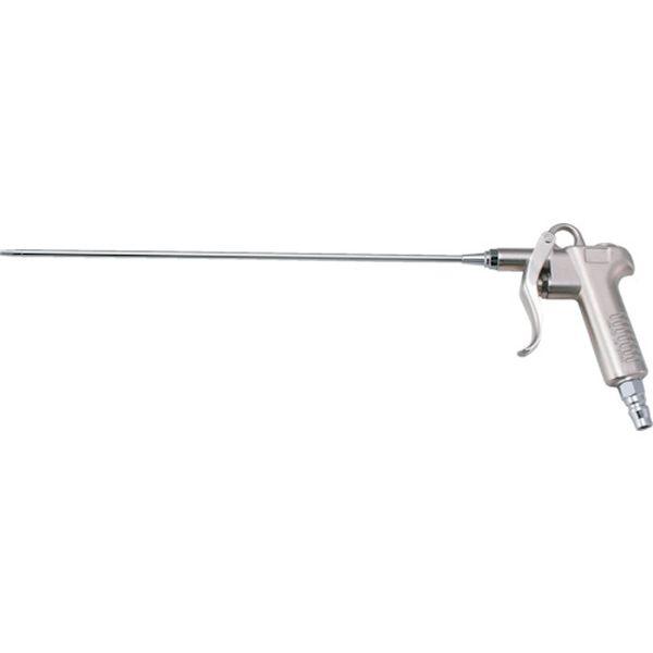 ・本体のエア取入口にプラグが付いているので、ワンタッチで取り付け可能です。・機械加工時に発生する切り粉などの吹き飛ばしに。・ノズル長(mm)：300・ノズル口径(mm)：2・ノズル取付口：G1/8・エア取付口：1/4プラグ・全長(mm)：3...